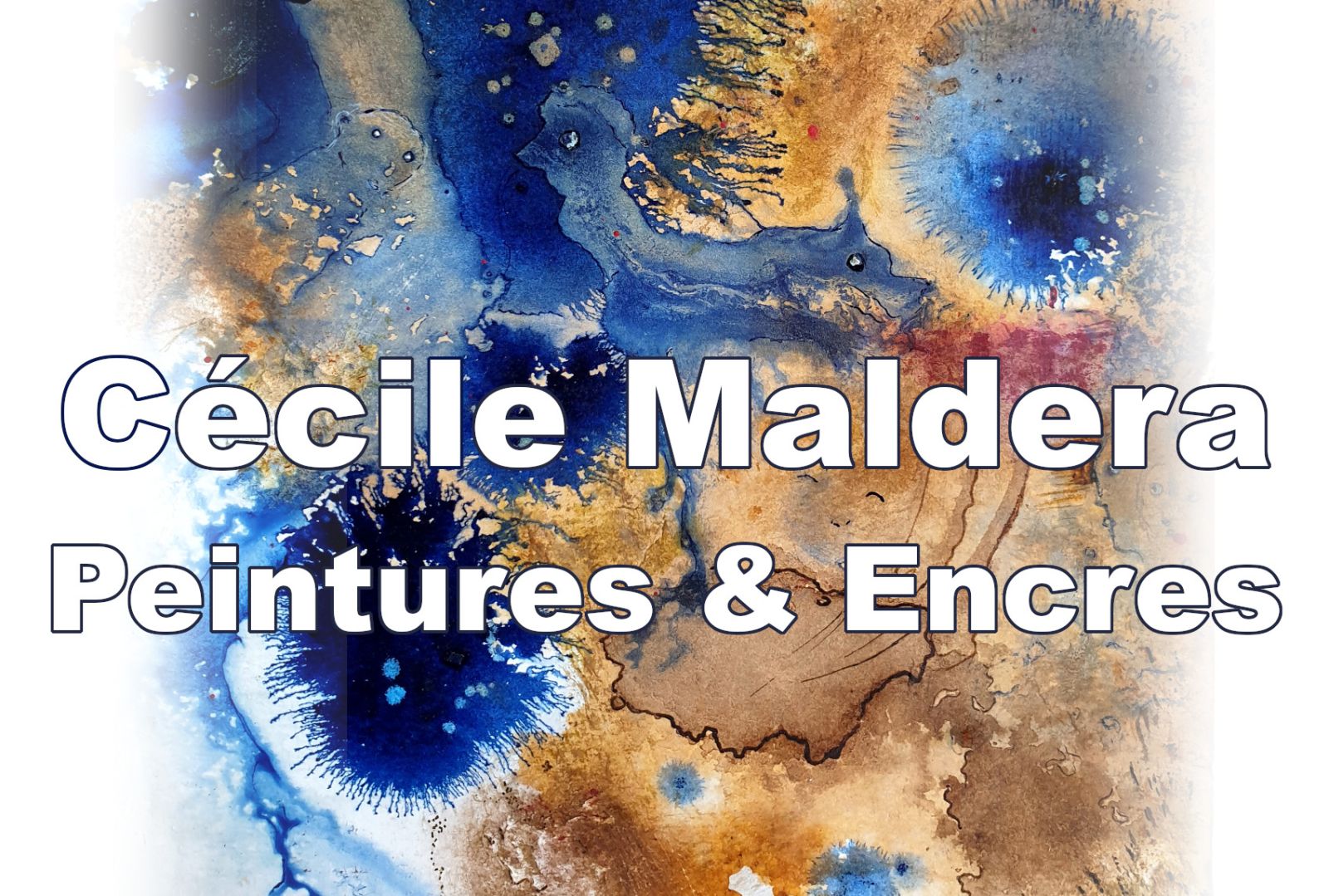 cécile maldera artiste art singulier outsider art encre et peinture